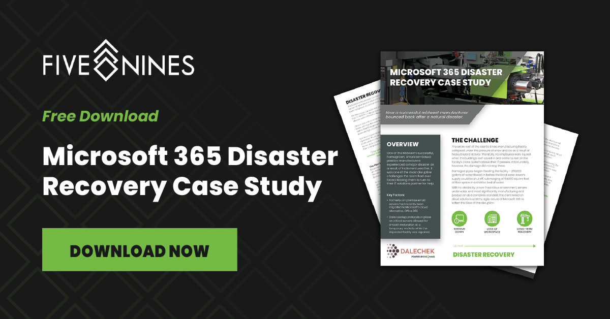 Free Download: Microsoft 365 Disaster Recovery Case Study
